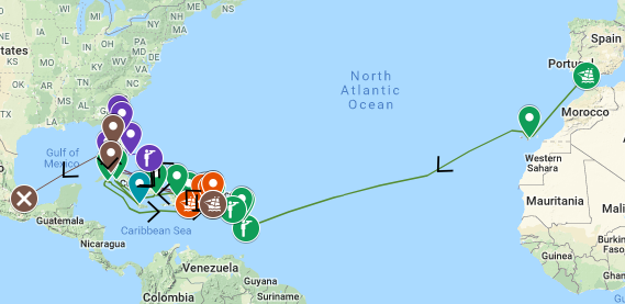 Juan Ponce de Leon Interactive Map - Ages of Exploration