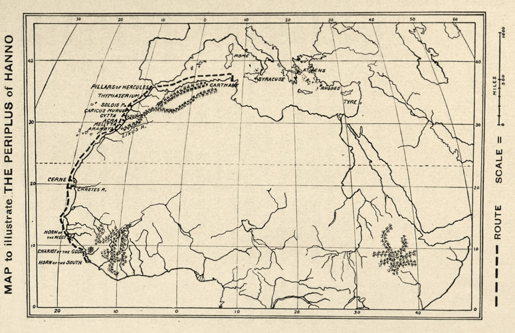 Periplus of Hanno Map - Ages of Exploration